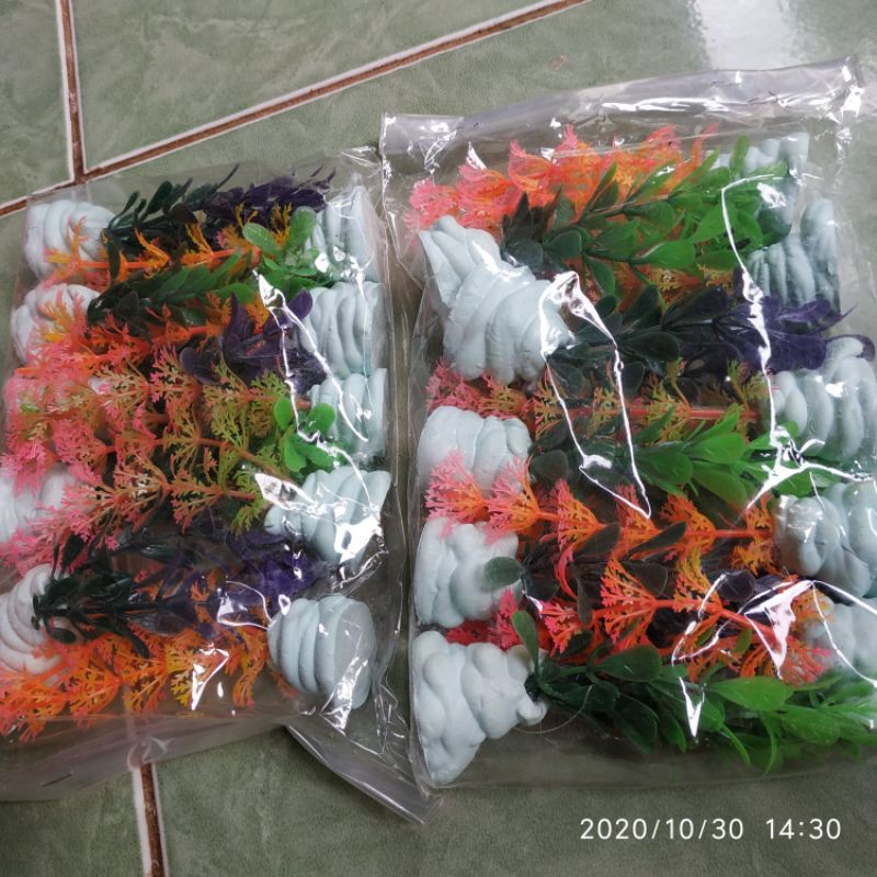 Jual tanaman pelastik tanaman aquarium isi 10 | Shopee Indonesia