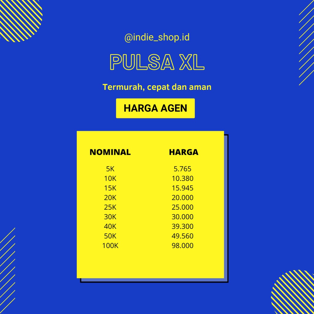 Jual Pulsa TransferXL 30k 40k 50k 100k | Shopee Indonesia