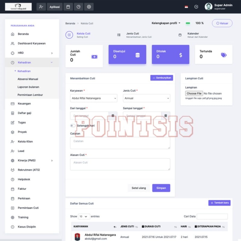 Jual Php Source Code Aplikasi HRD HRIS Payroll dan Penggajian Absensi ...