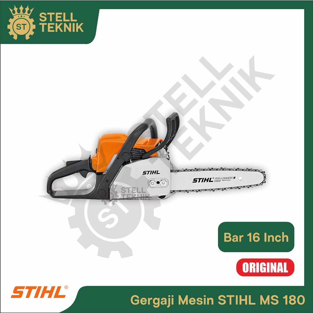 Jual Gergaji Mesin Chainsaw STIHL MS 180 Bar 16" Inch Original / Gergaji Mesin Potong Kayu STIHL ...