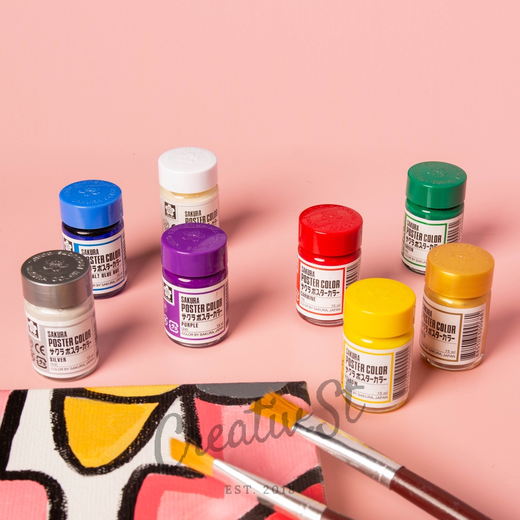 Jual Sakura Cat Poster 15 Ml Poster Color Paint | Shopee Indonesia