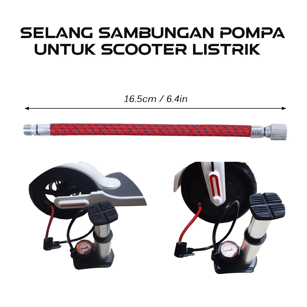 Jual Selang Pompa / Pompa Ban Scooter Listrik & Sepeda / Universal Bike ...