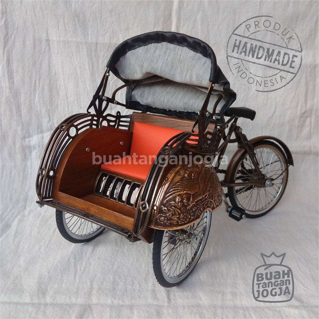 Jual Miniatur Becak Jogja KW 1 Antik Besar - Kerajinan Khas Jogja ...