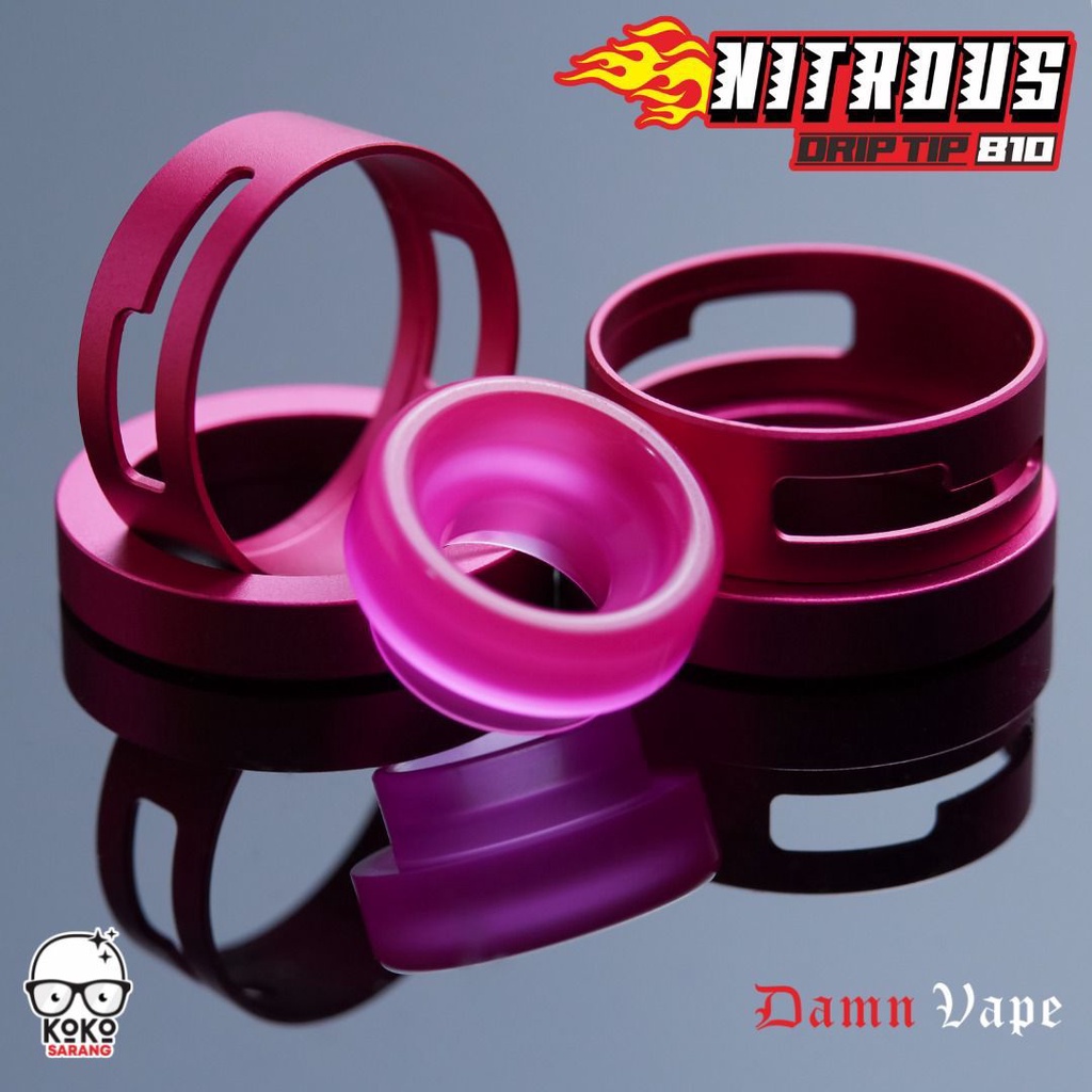 Jual DRIP TIP 810 NITROUS RESIN PINK & RING | Shopee Indonesia