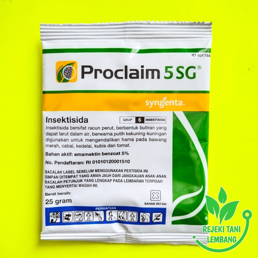 Jual INSEKTISIDA PROCLAIM 5 SG ISI 25 GR SYNGENTA PENGENDALI HAMA ULAT ...