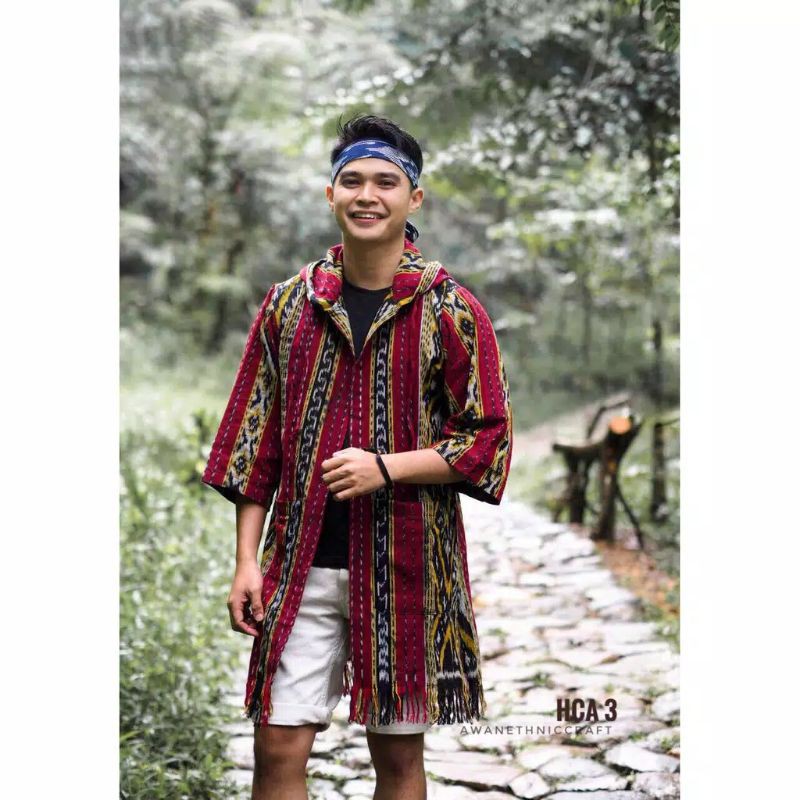 Jual Hoodie Pria /Cardigan Tenun Pria / Outer Pria / Kimono Tenun Pria ...