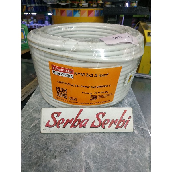 Jual (/METER Nym 2x1.5mm) Kabel listrik Nym 2 x 1.5mm /meter | Shopee Indonesia