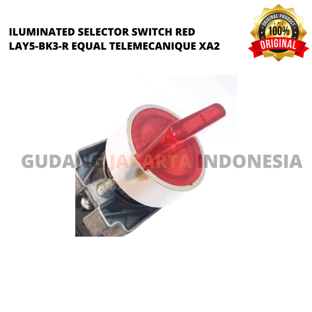 Jual ILUMINATED SELECTOR SWITCH RED LAY5-BK3-R EQUAL TELEMECANIQUE XA2 ...