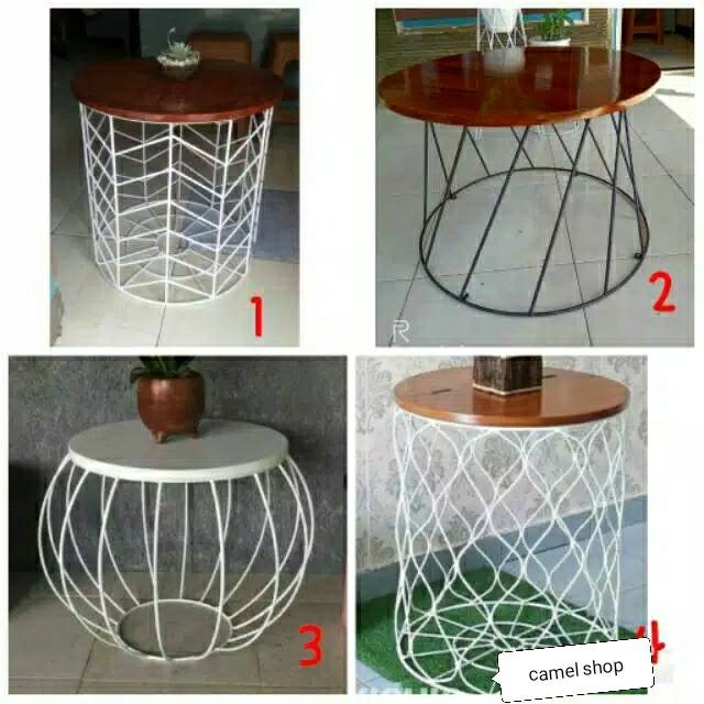 Jual MEJA STORAGE/ COFFE TABLE/MEJA HEXA '50CM | Shopee Indonesia