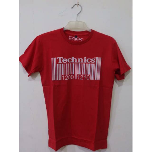 Jual TECHNICS T-SHIRT Red | Shopee Indonesia