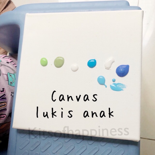 Jual Kanvas lukis anak 20x20 / small canvas for kids / painting set ...