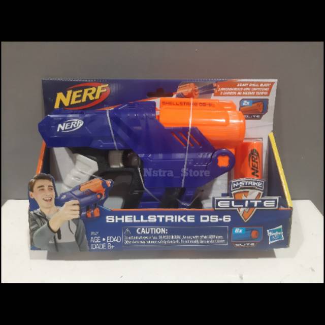Jual Hasbro Nerf Elite N- Strike Shellstrike DS-6 / tembakan nerf original Hasbro | Shopee Indonesia