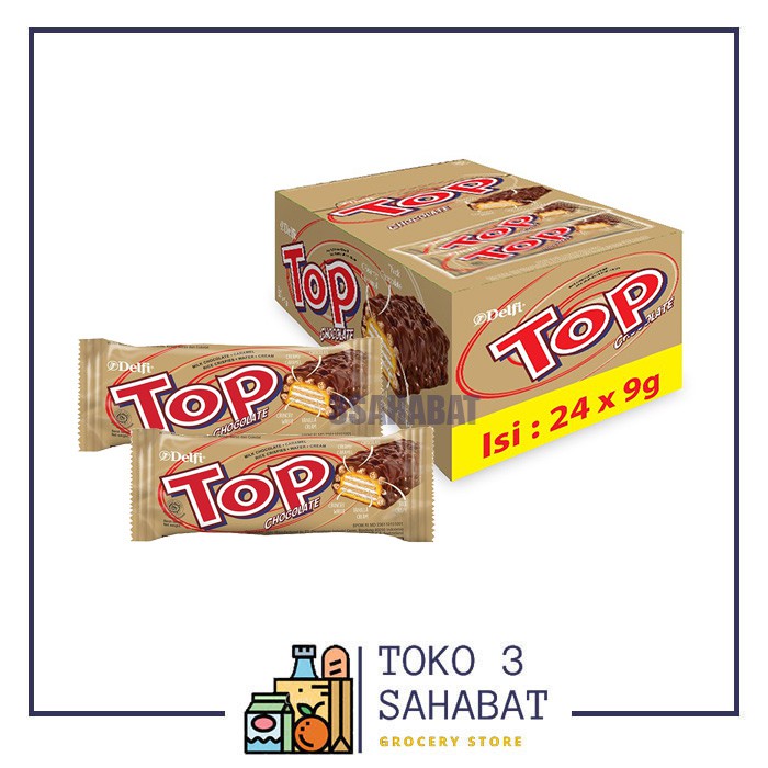 Jual Delfi Top Chocolate 9 g ( 24pcs / Box ) | Shopee Indonesia