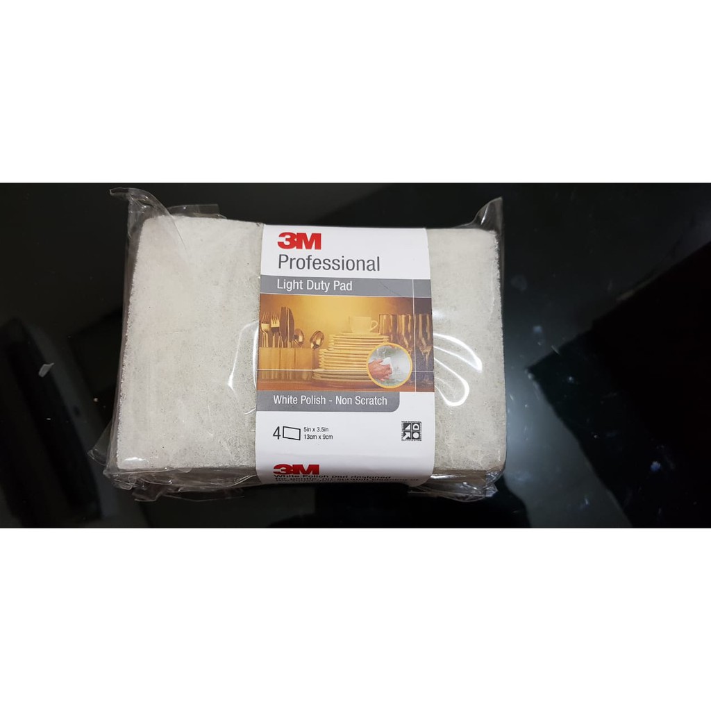 Jual 3m Scotch Brite White Polish Pad Non Scratchlight Duty Pad Isi 4 Pad Shopee Indonesia