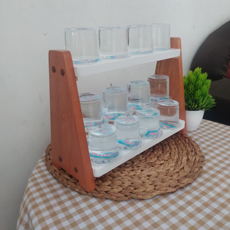 Jual Rak air mineral, Rak aqua gelas, Tempat aqua, tempat air minum ...