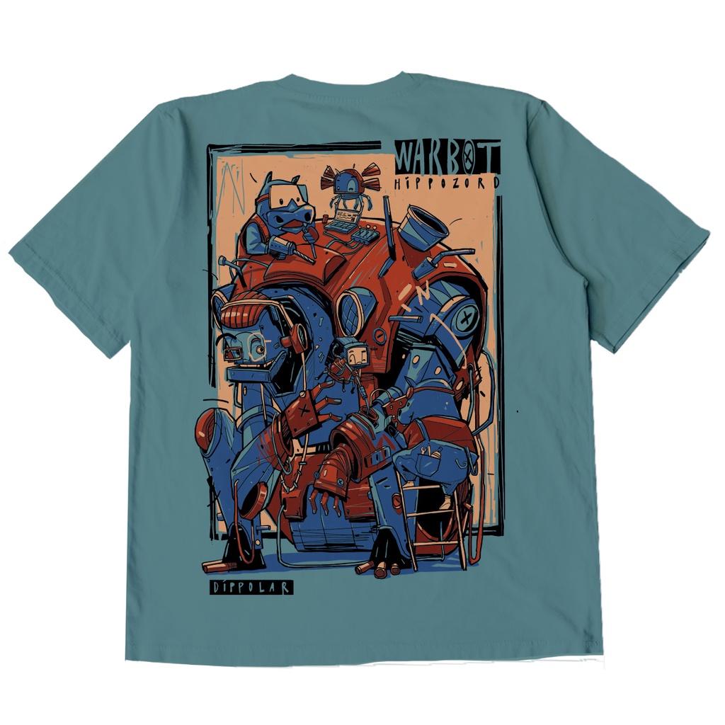 Jual Dippo Oversize Warbot - Mineral Blue | Shopee Indonesia