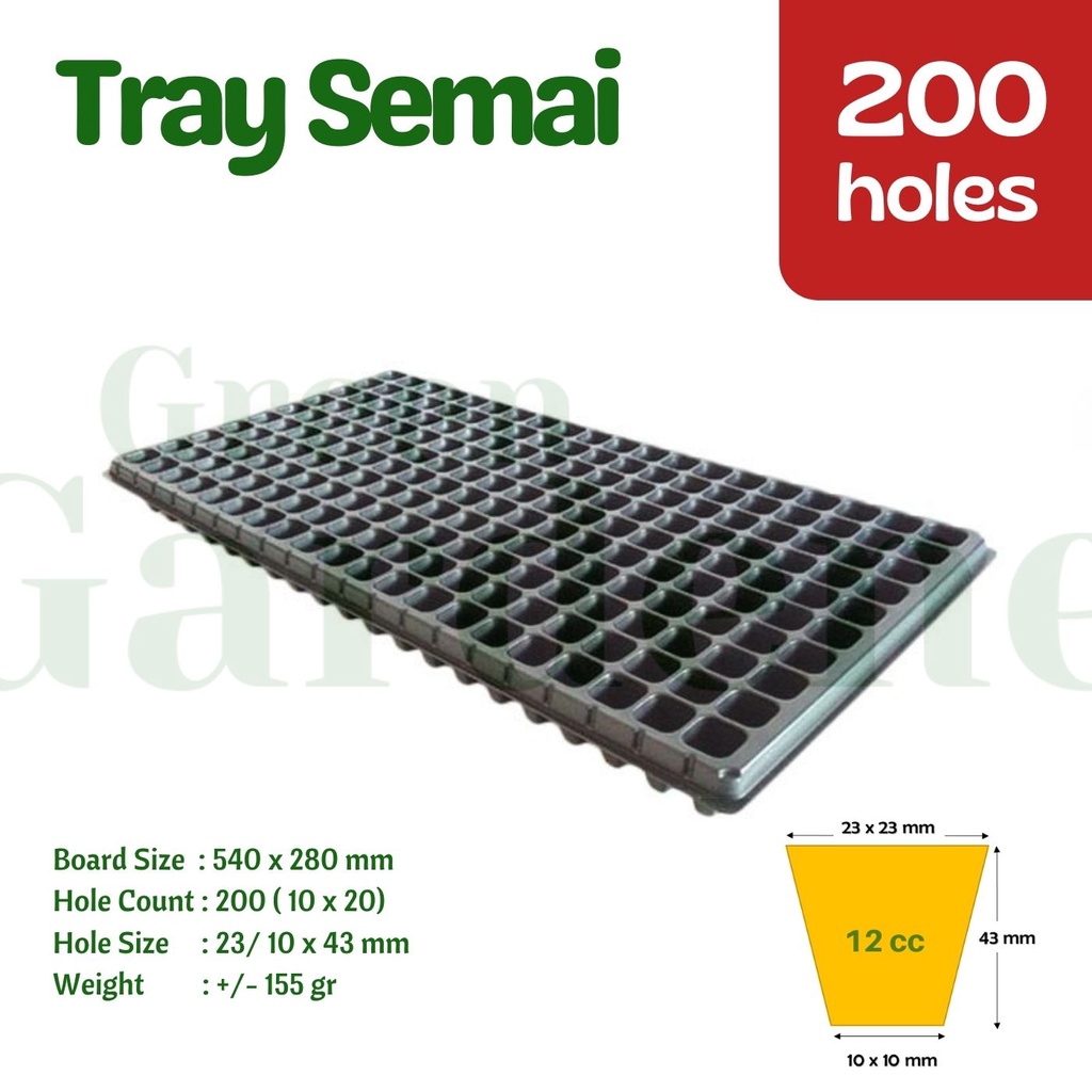 Jual Tray Semai / Seedling Tray - 200 lubang | Shopee Indonesia