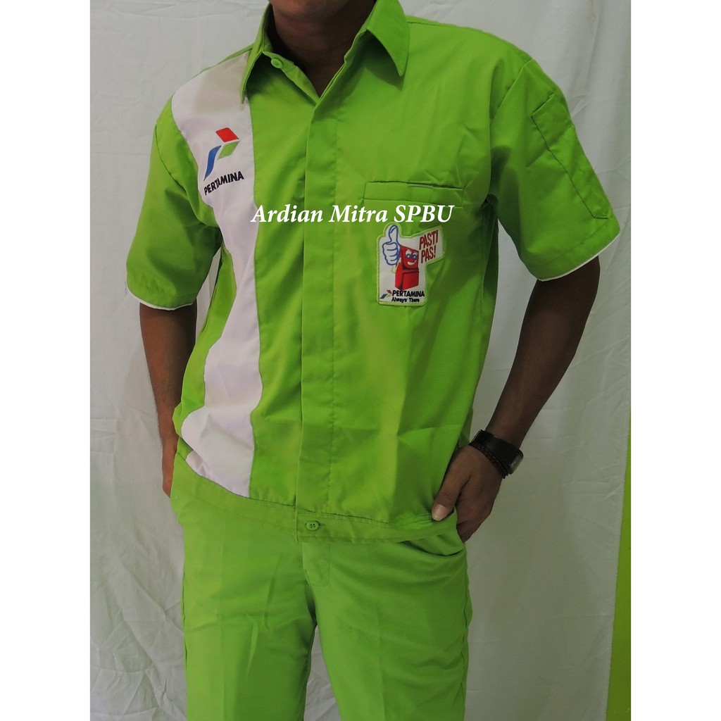 Jual Seragam Office Boy SPBU Pasti Pas size S sd XL | Shopee Indonesia
