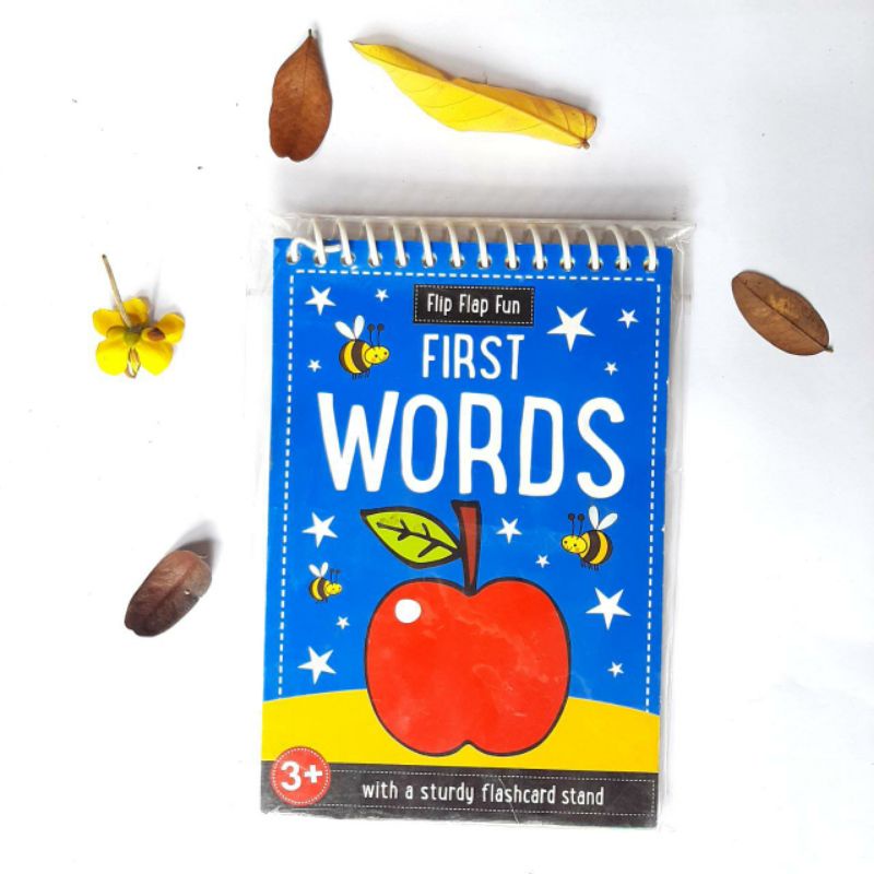 Jual FLIP FLAP FUN FIRST WORDS "WITH A STURDY FLASHCARD STAND" - IBU ...