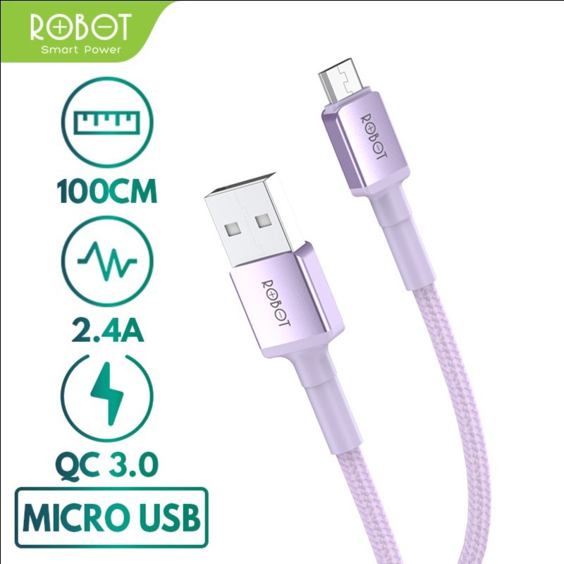 Jual Robot RSM100 Usb Kabel Data Micro USB Kabel Data Cable Android 1M ...