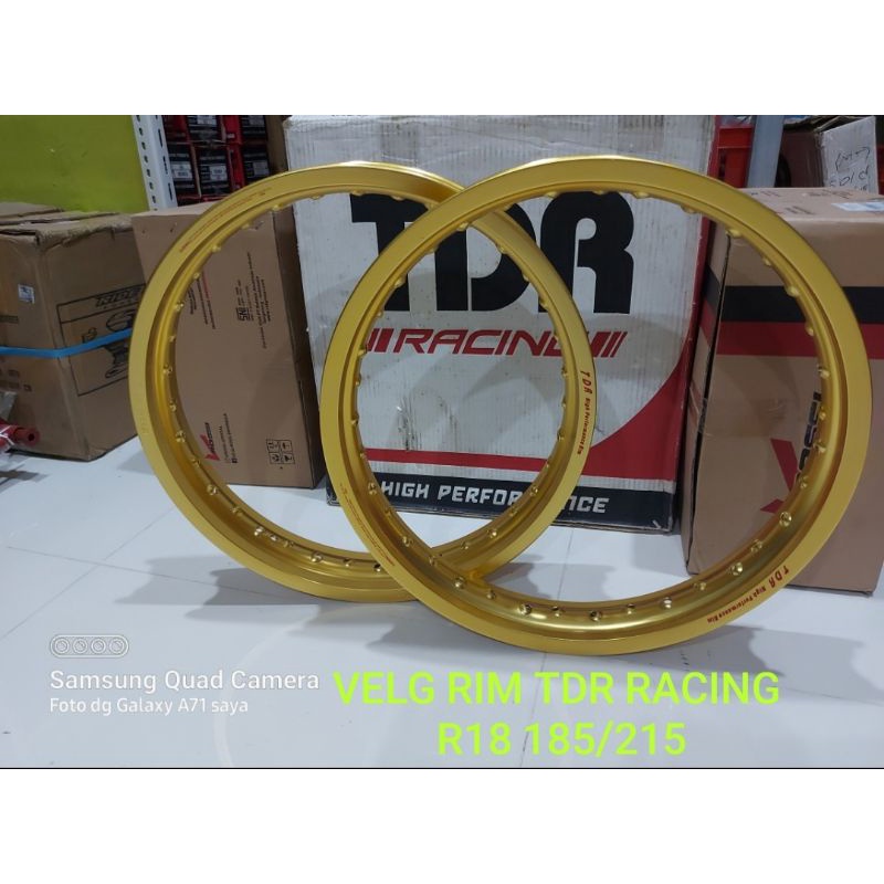 Jual PROMO VELG/REM LINGKARAN TDR RACING ORIGINAL SET R18 185/215 & 215 ...