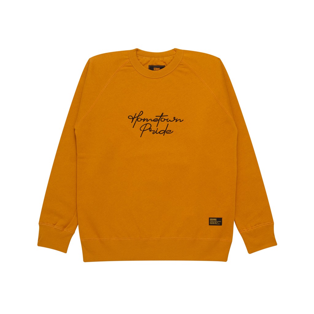 Jual Screamous Sweater Crewneck HOMETOWN STITCH YELLOW | Shopee Indonesia