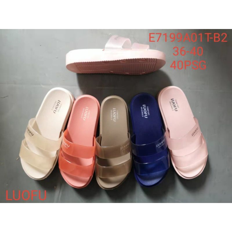 Jual SENDAL Slop Luofu ORIGINAL E-7199 | Shopee Indonesia