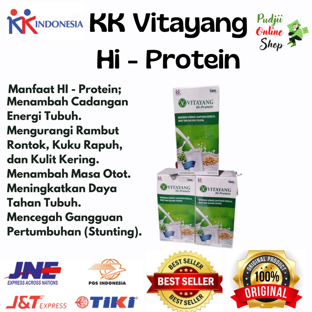 Jual Vitayang Susu Hi Protein Minuman Suplemen Serbuk Protein Bubuk (3 ...