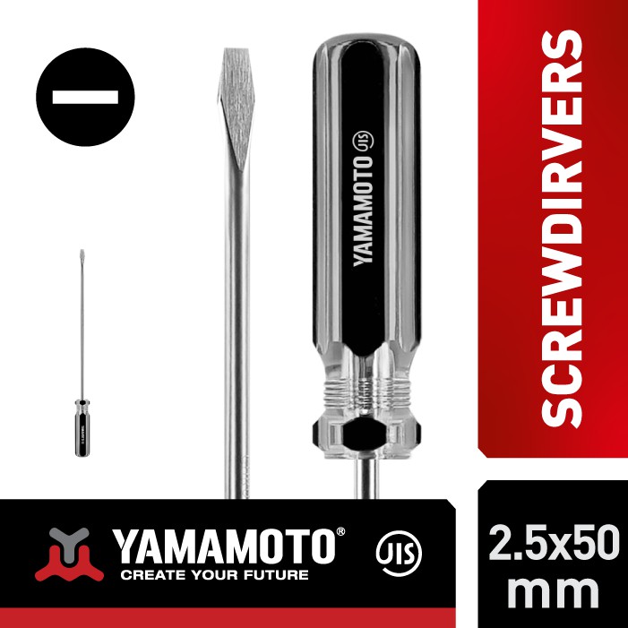 Jual YAMAMOTO JIS Obeng Hitam Transparan Negatif / In Line Screwdriver ...