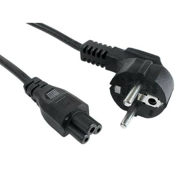 Jual kabel power hitam BULAT laptop pc AC CPU 1.8meter | Shopee Indonesia