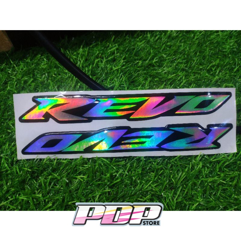 Jual Emblem logo revo laser chrome Sticker laser chrome Sticker logo ...