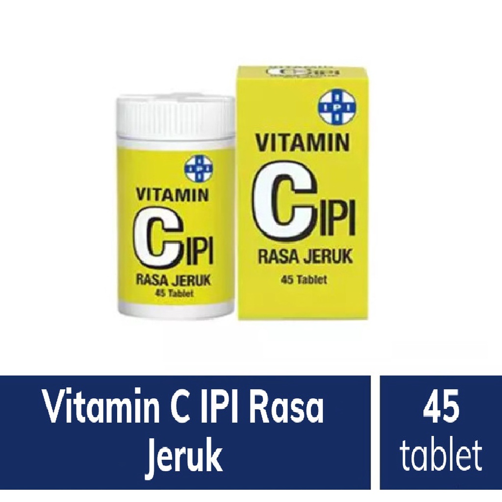 Jual Vitamin C IPI Isi 45 tablet - Vitamin CIPI Rasa Jeruk | Shopee ...