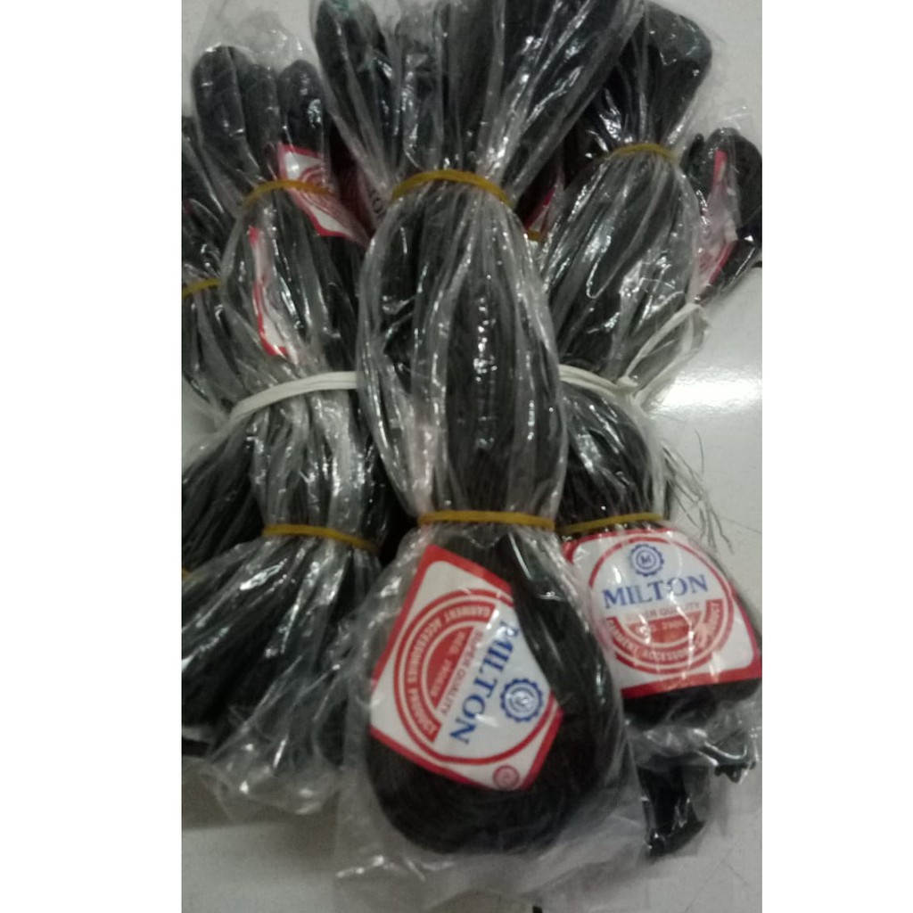Jual Tali Sengkelit - Tali Karet - Tali Kancing HITAM PUTIH Perbungkus ...