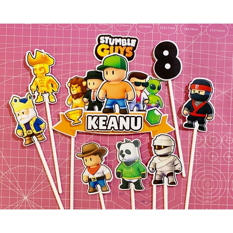 Jual Cake Topper 3D Karakter Stumble Guys Game Stumble Guy | Shopee Indonesia