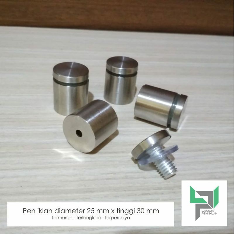 Jual Pen iklan 25x30 25 x 30 baut acrylic baut kaca display stabil kaca ...