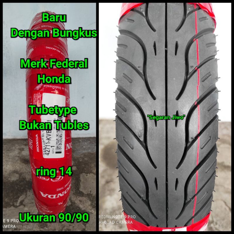 Jual Ban matic ring 14 ukuran 90/90 Ban belakang Honda beat, Vario 110 ...