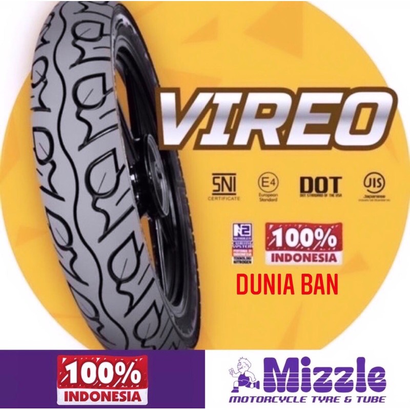 Jual Ban Motor Mizzle VIREO 80/90-14 Tubeless Matic | Shopee Indonesia