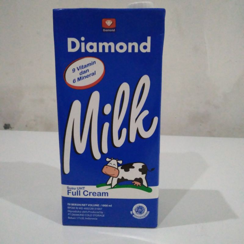 Jual Susu UHT Diamond Full Cream 1 Liter | Shopee Indonesia