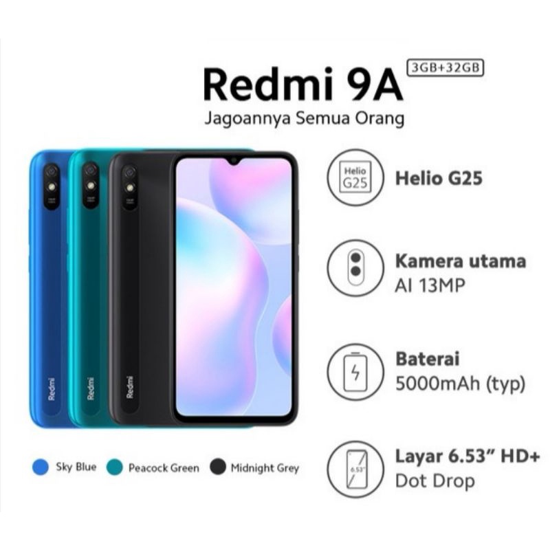 Jual Xiaomi Redmi 9A 3/32gb dan 2/32gb | Shopee Indonesia