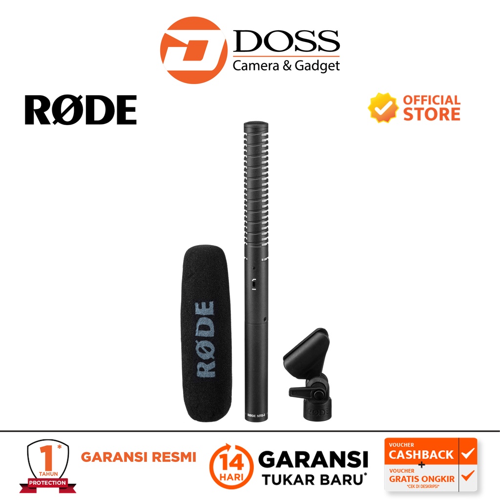 Jual Rode NTG2 Shotgun Microphone Rode NTG 2 | Shopee Indonesia