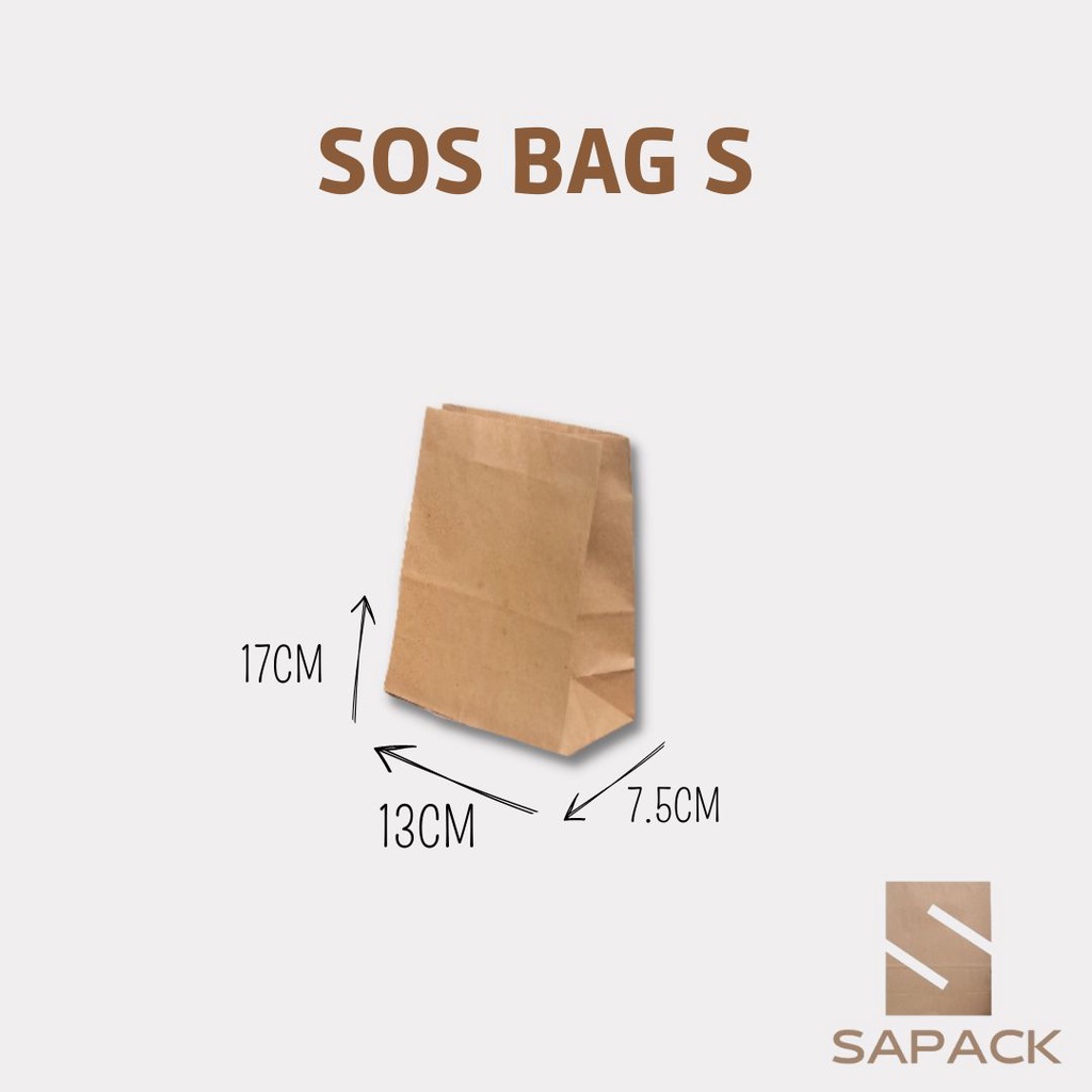 Jual PAPER BAG /KANTONG KERTAS UKURAN S - KANTONG ROTI / FRIED CHICKEN ...