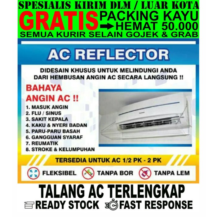 Jual PENAHAN HEMBUSAN AC / AKRILIK AC / TALANG AC MATERIAL ACRYLIC ...