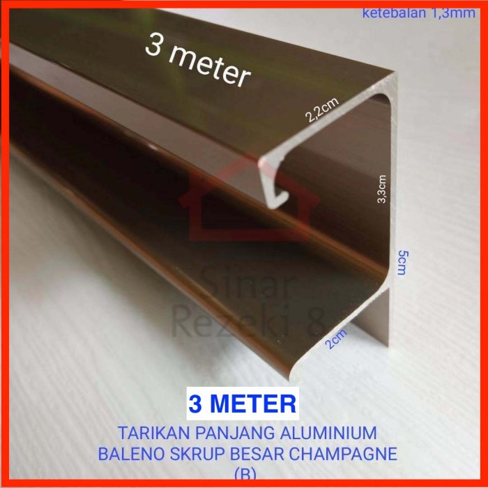 Jual Tarikan Panjang SS Profil Aluminium Frame Handle Lemari Kitchen ...