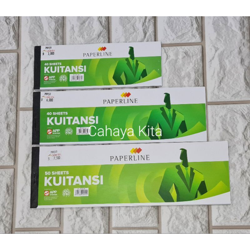 Jual Kwitansi | Kwitansi 40-50 Sheets | Kwitansi Paperline | Shopee ...