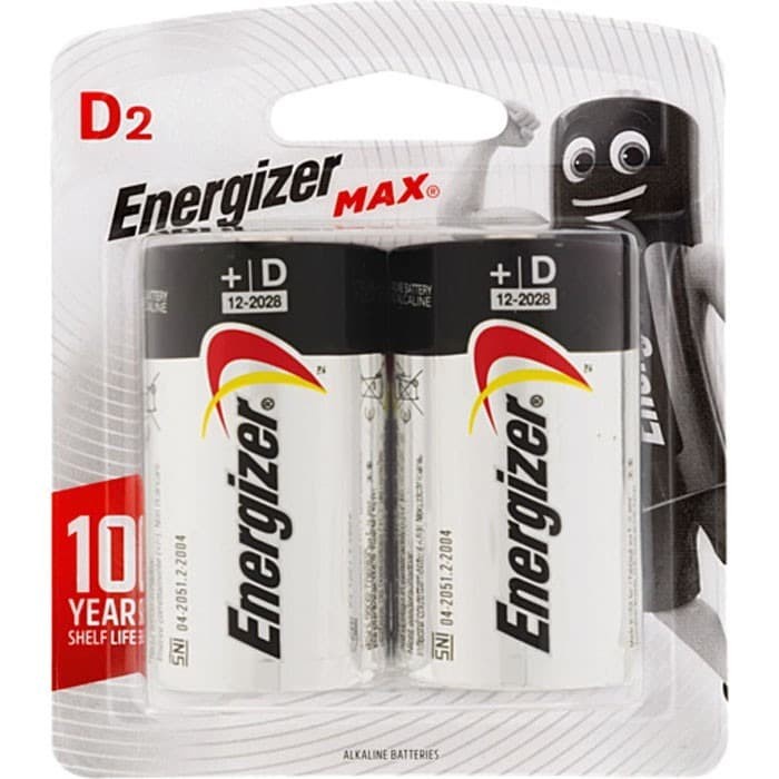 Jual Baterai Alkaline (Alkaline Battery) Energizer Max Size D2 -1SET ...
