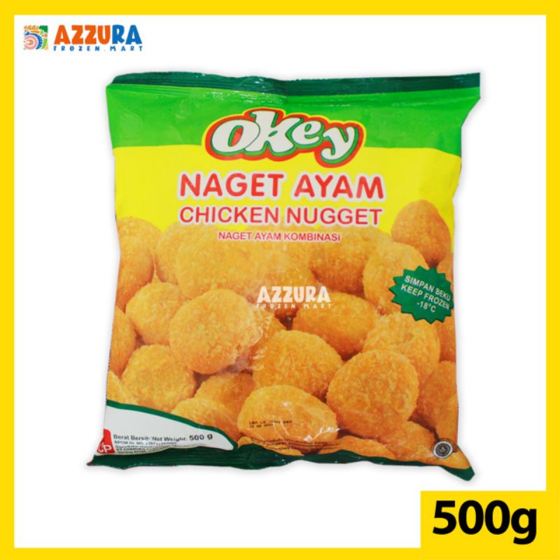 Jual Okey Naget Ayam Bentuk Coin Chicken Nugget 500g | Shopee Indonesia