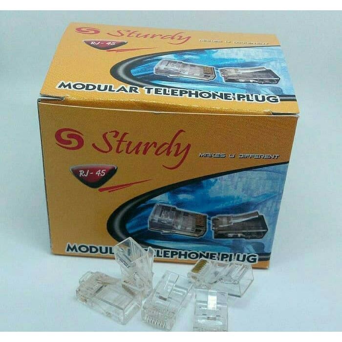 Jual Connector RJ 45 RJ45 - Sturdy / spectra sesuai stock | Shopee ...