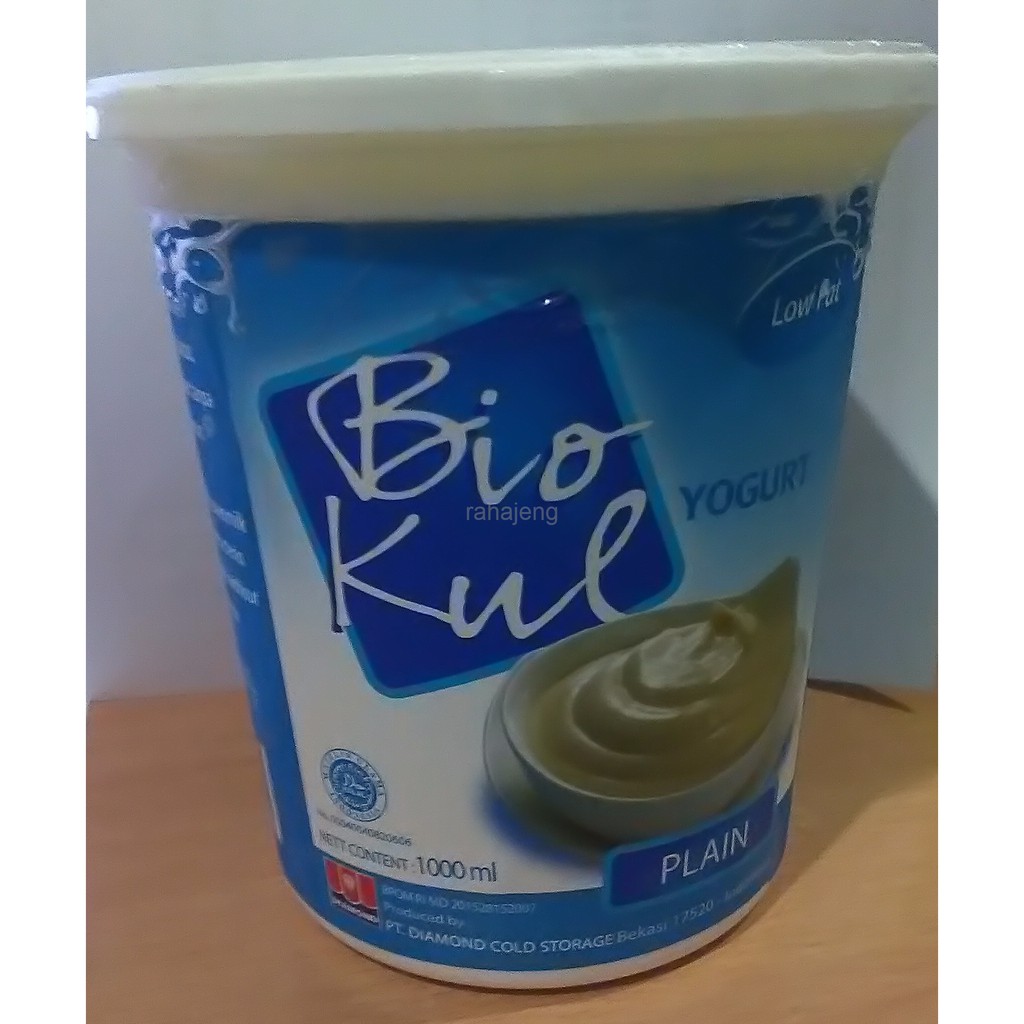 Jual Yogurt BIOKUL stirred rasa PLAIN @ 1000 ml | Shopee Indonesia