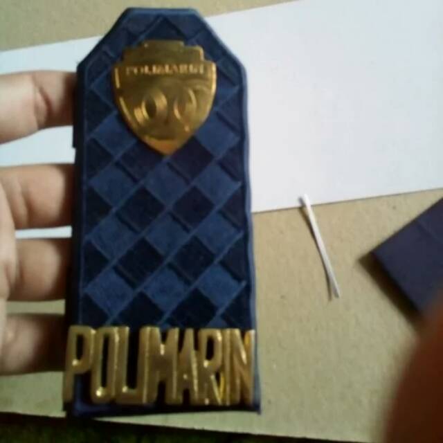 Jual pangkat efolet polimarin pin bongkar pasang logo | Shopee Indonesia