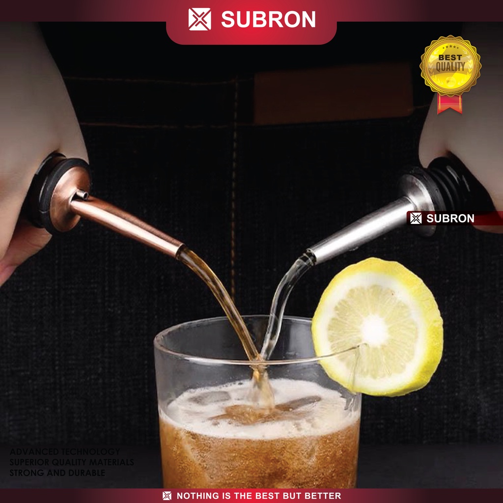 Jual SUBRON Liquor Spirit Bottle Pourer Penutup Botol Stainless Steel ...